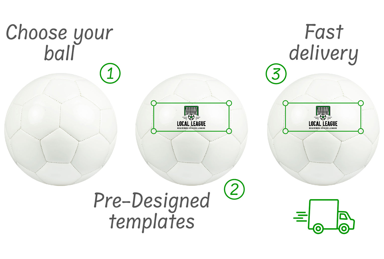 Football printing from edition 1 | Football printing with name + logo ...