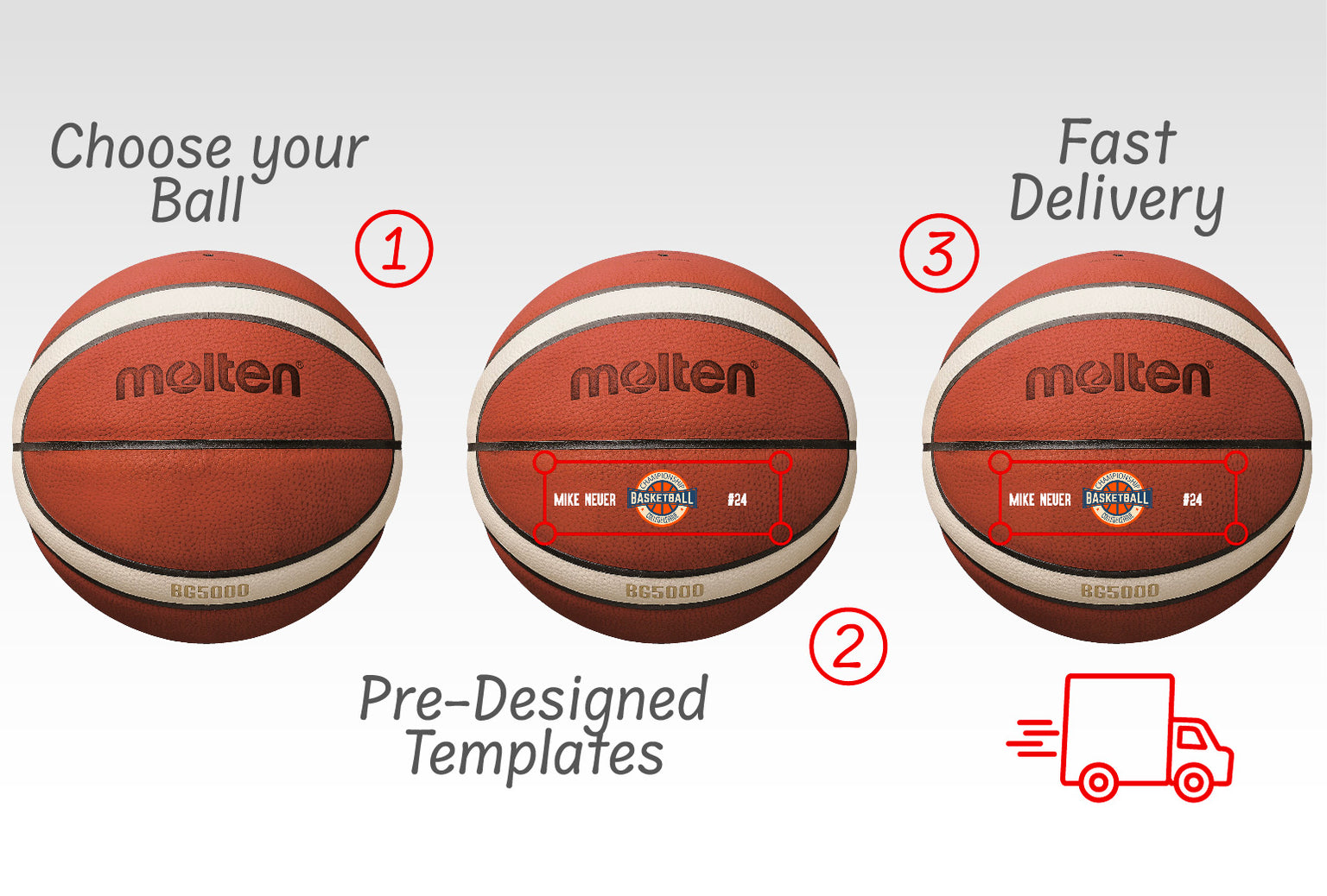 Customized a basketball at balleristo.com | Perfect gift idea