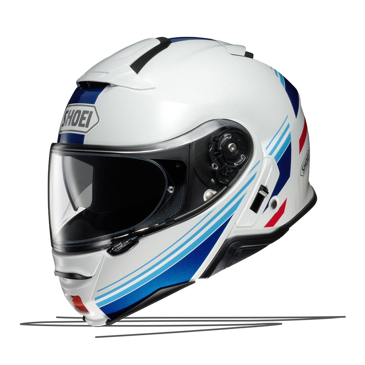 Neotec II Separator TC-10 flip-up helmet white-blue-red — balleristo.com